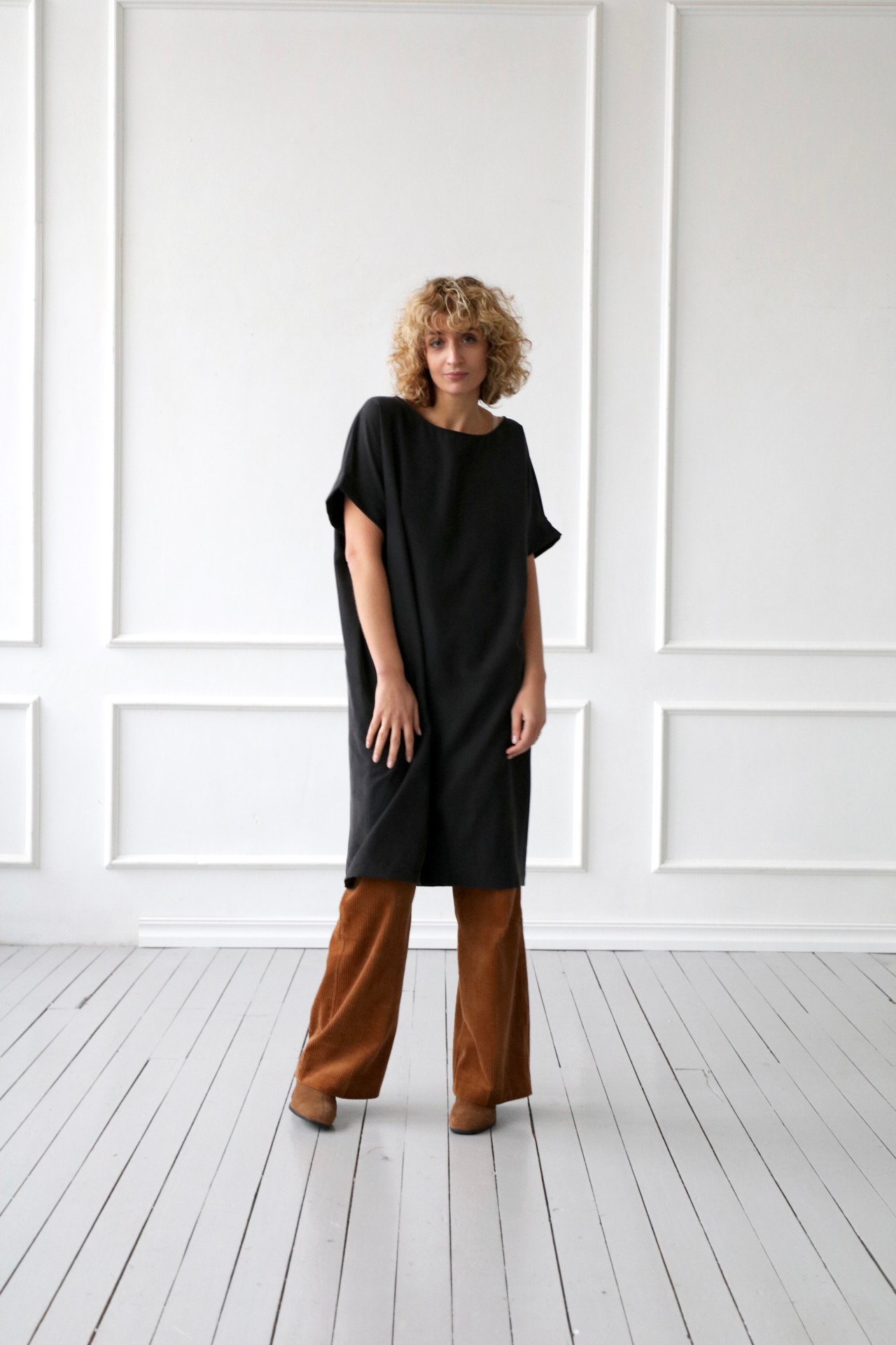 Cocoon style loose fit dress – OffOn