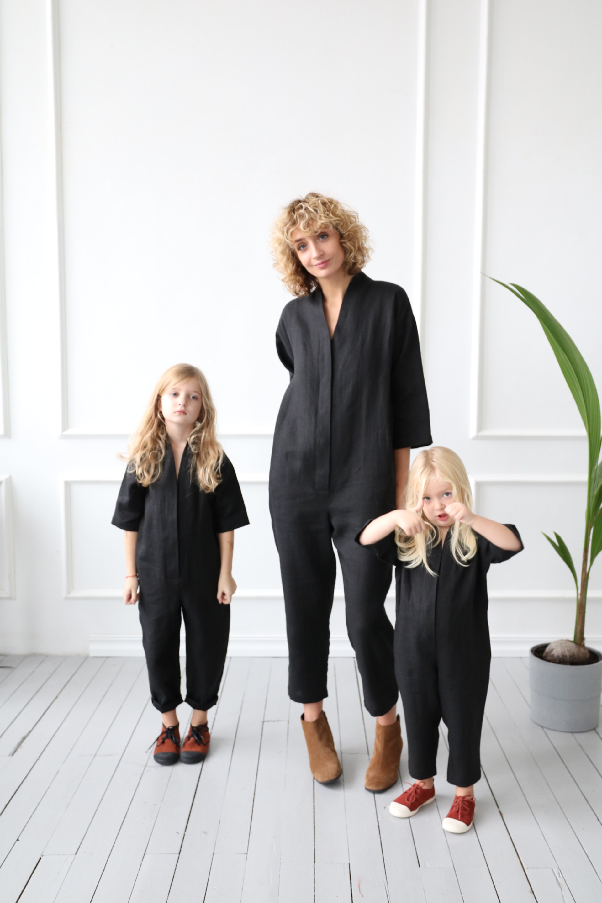Matching linen jumpsuits set – OffOn