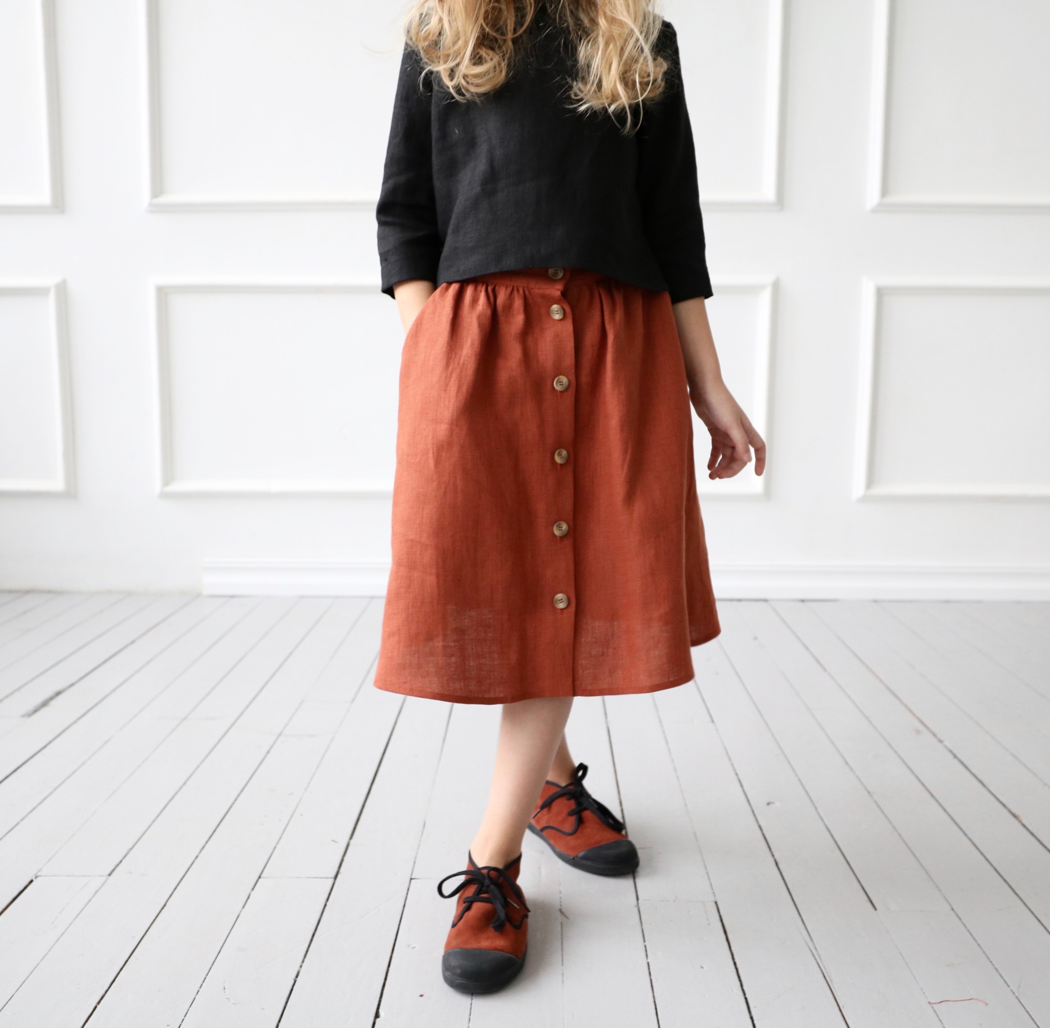 Linen skirt for girl – OffOn