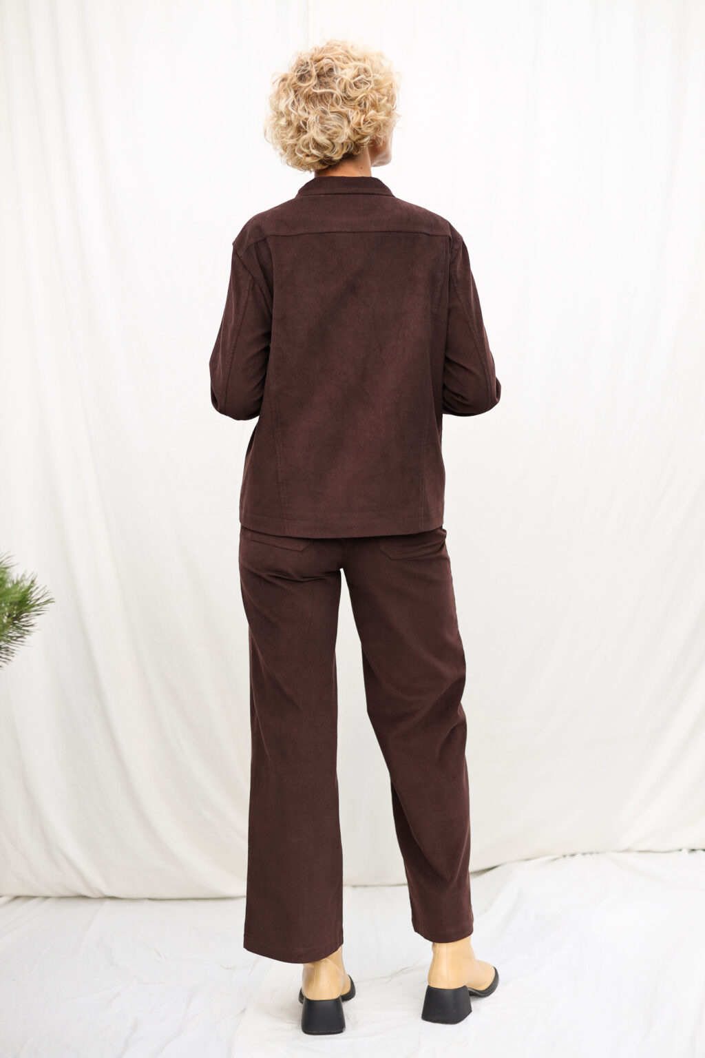 Needlecord boxy fit point collar jacket – OffOn