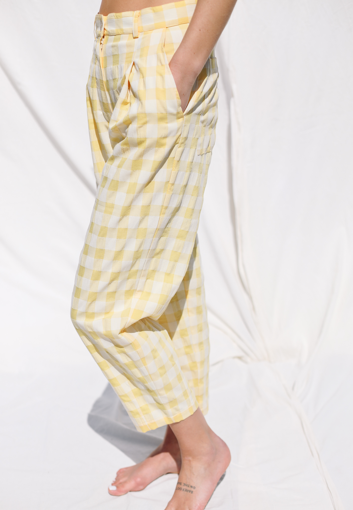 Boxy tapered leg summer trousers – OffOn